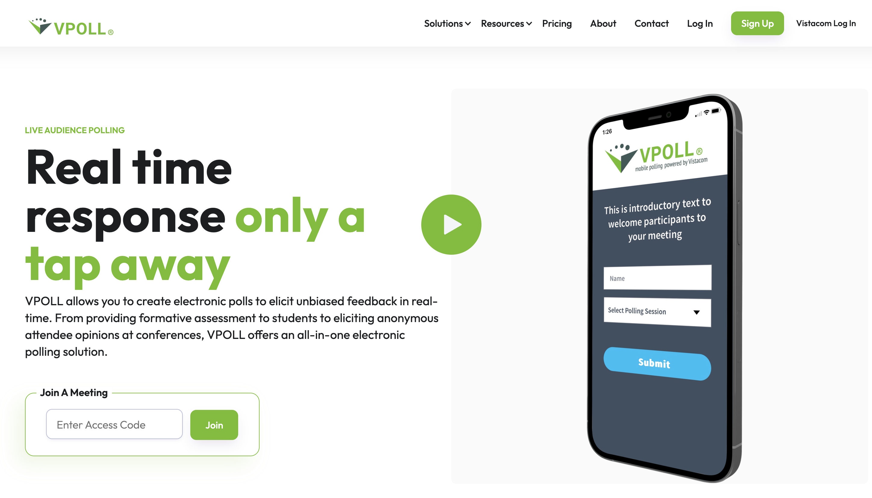 VPOLL - Real-Time Polling, Live Q&A, Surveys & Quiz app